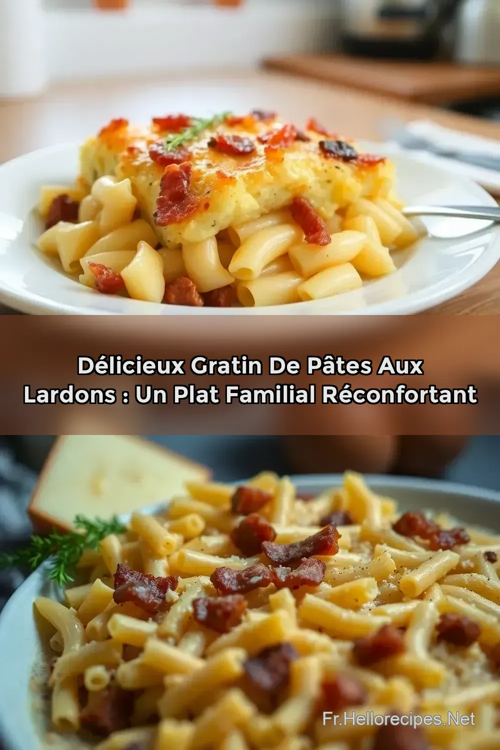 Gratin de Pâtes aux Lardons : Un Plat Croustillant et…