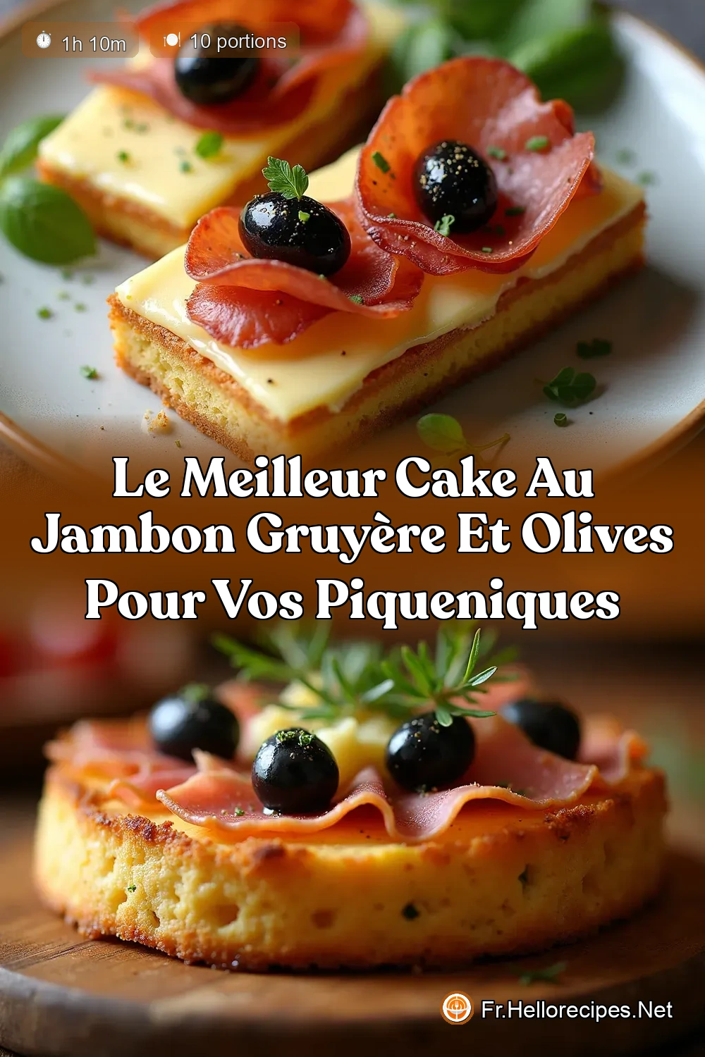 Recette Cake au Jambon Gruyère et Olives Le Secret Moelleux