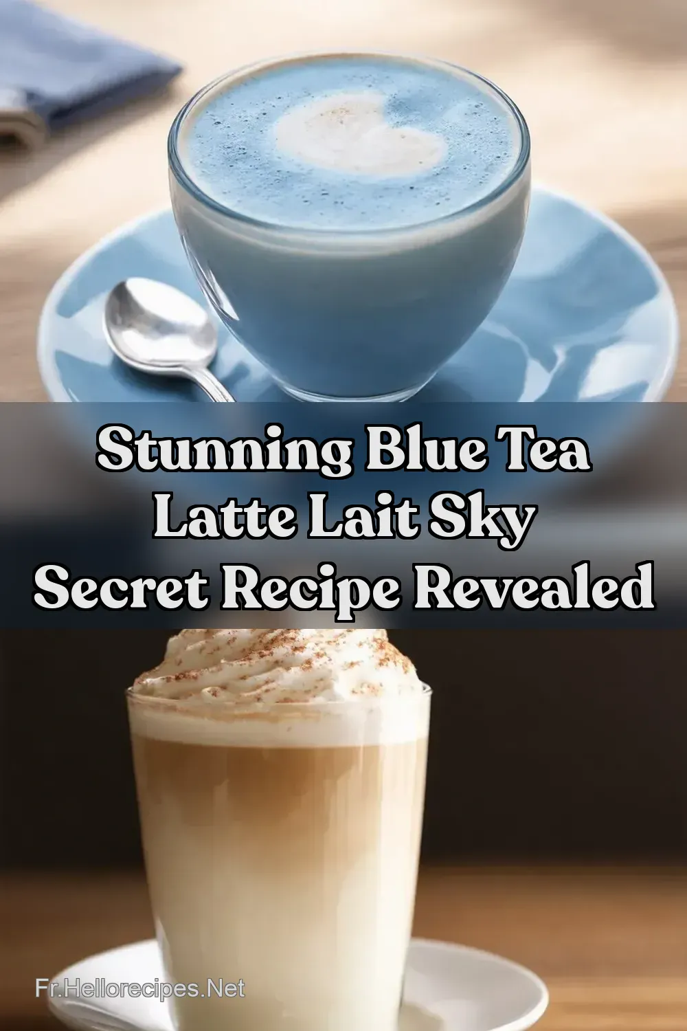 Lait Bleu Papillon Recette Facile du Blue Sky Latte Lait