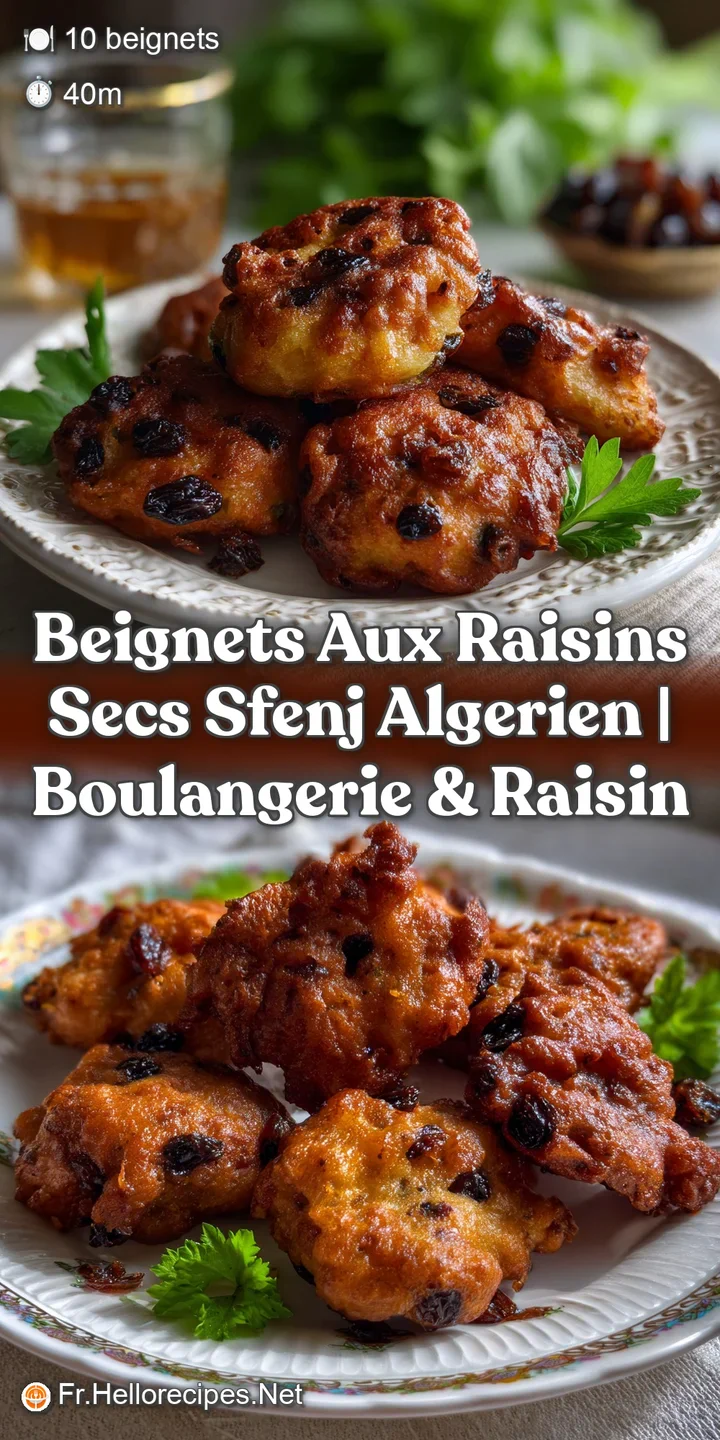 Beignets Aux Raisins Secs Sfenj Algerien: Mie Alvéolée