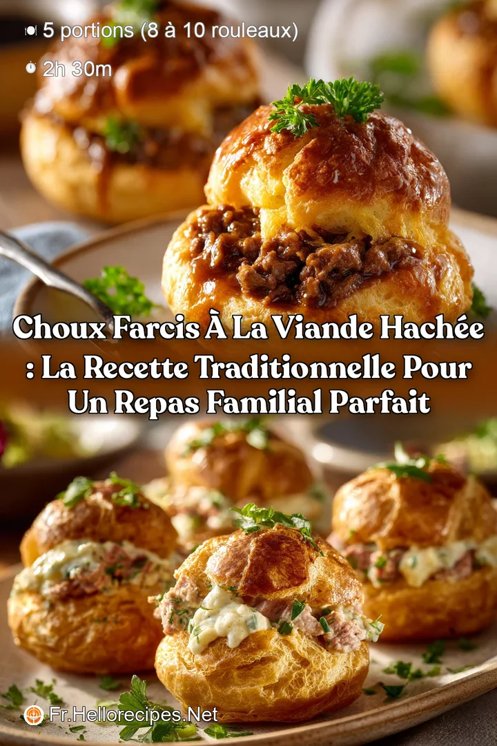 Choux farcis à la viande hachée : Recette classique et…
