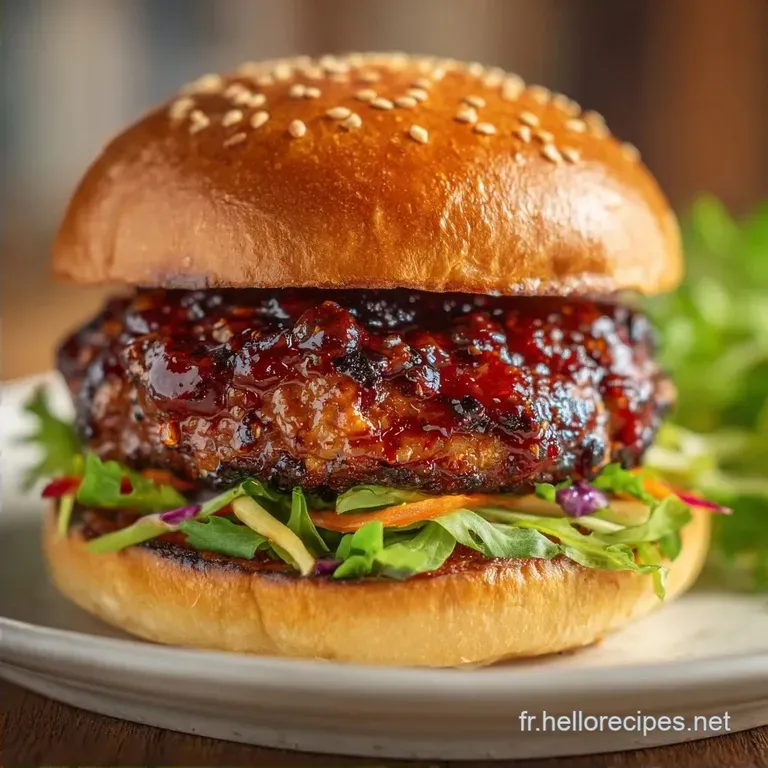 Burger Maison Barbecue pour 4 Portions - Hello Recipes France