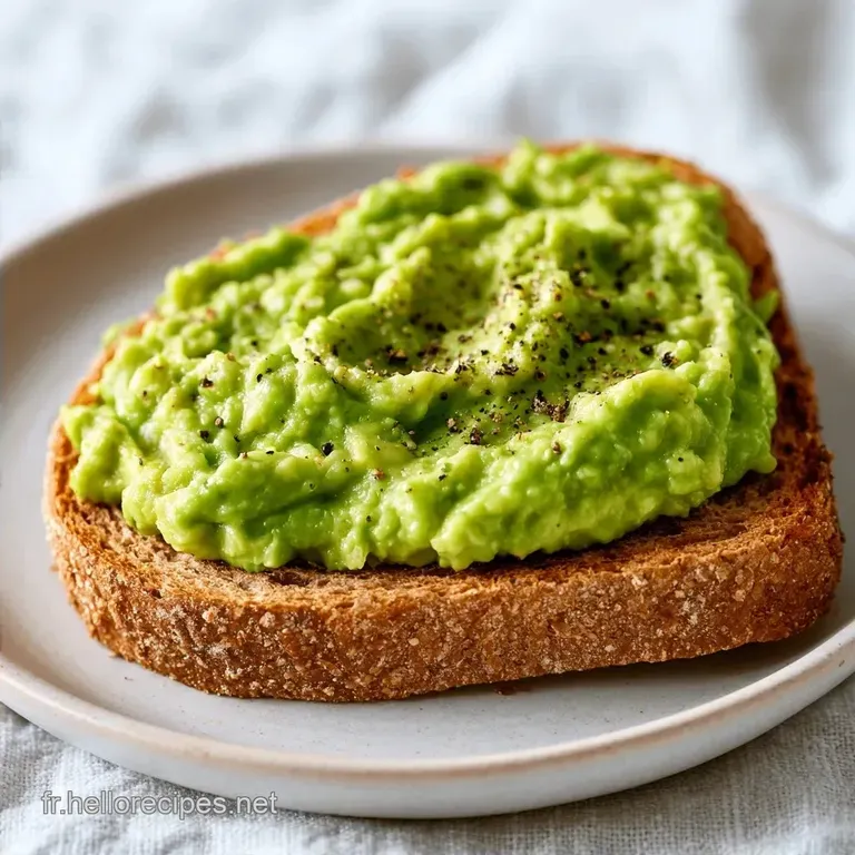 Toast Avocat Pain Complet en 14 Minutes - Hello Recipes France